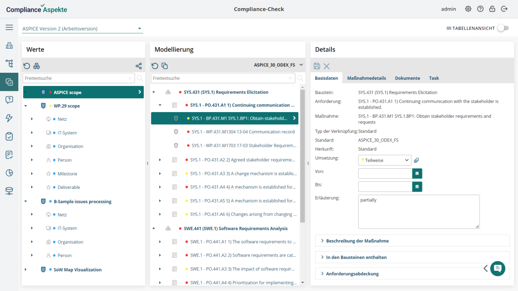 Tool and consulting for Automotive SPICE®| Compliance Aspekte