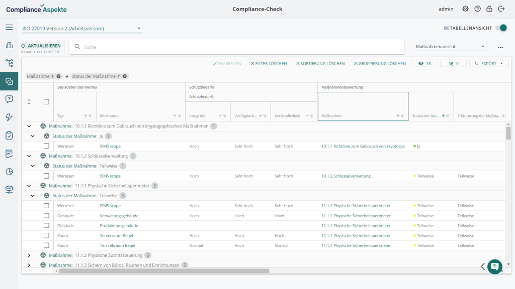 Comply with ISO 27019 using the Compliance Aspekte tool